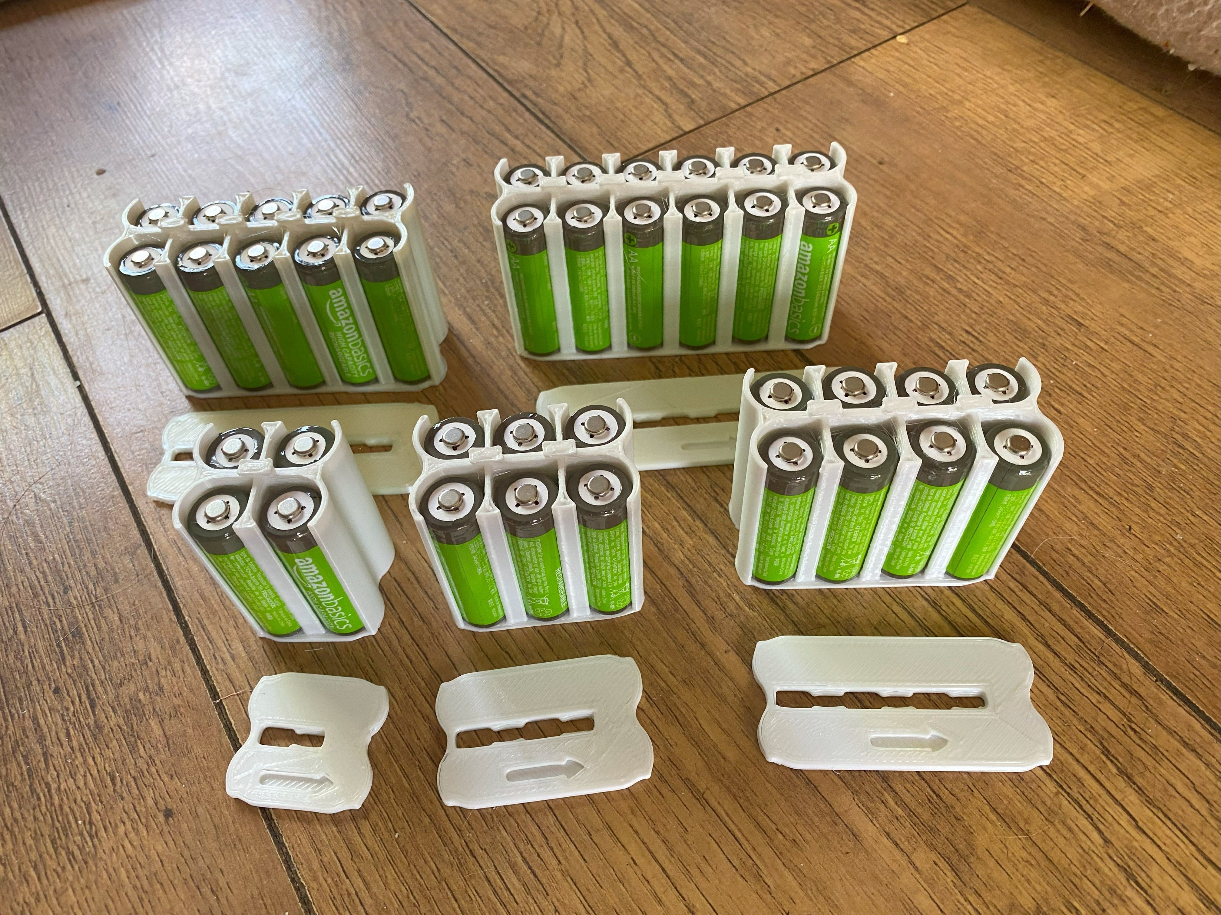 AA Battery storage box optomised for rechargable batteries 3D model 3D ...