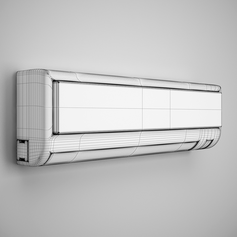 Wall Air Conditioner 10 3D model | CGTrader