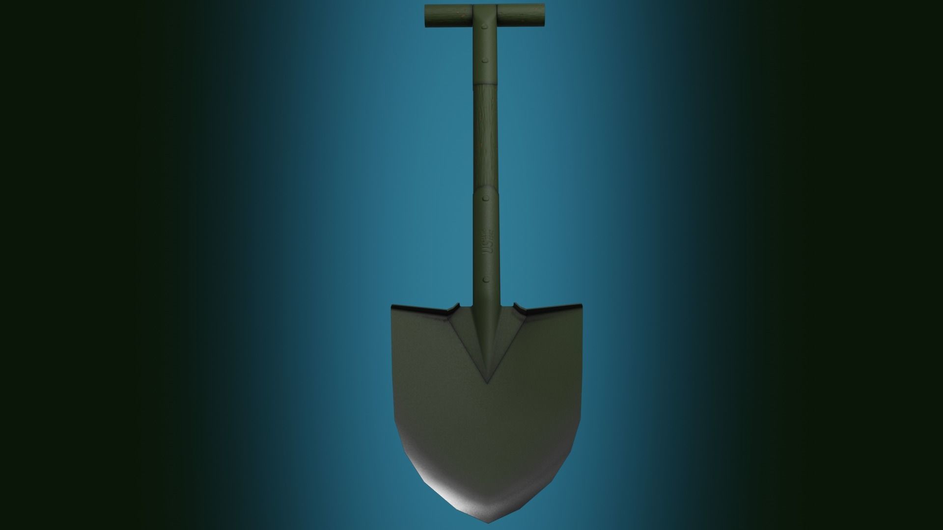 3D model Military spade M-1910 VR / AR / low-poly | CGTrader