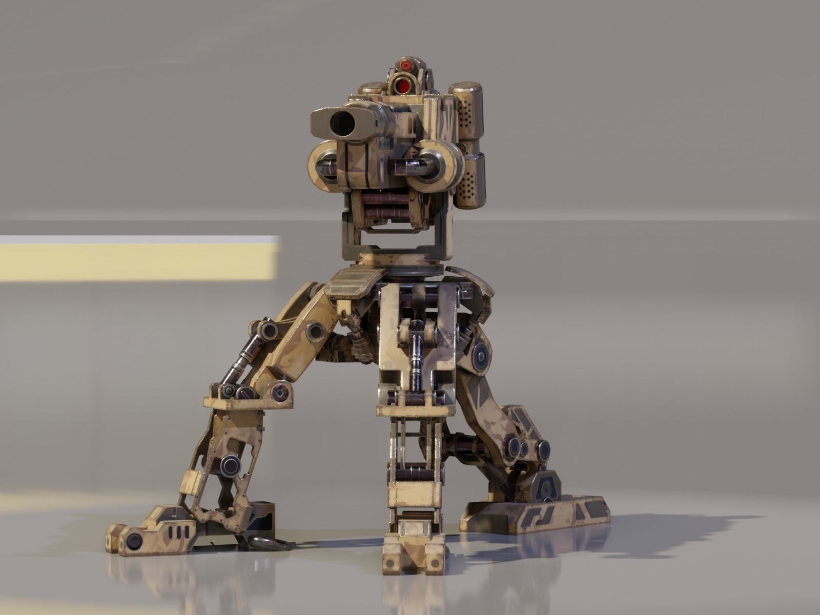 3D model Game ready sentry gun turret Unreal Engine Unity VR / AR / low ...