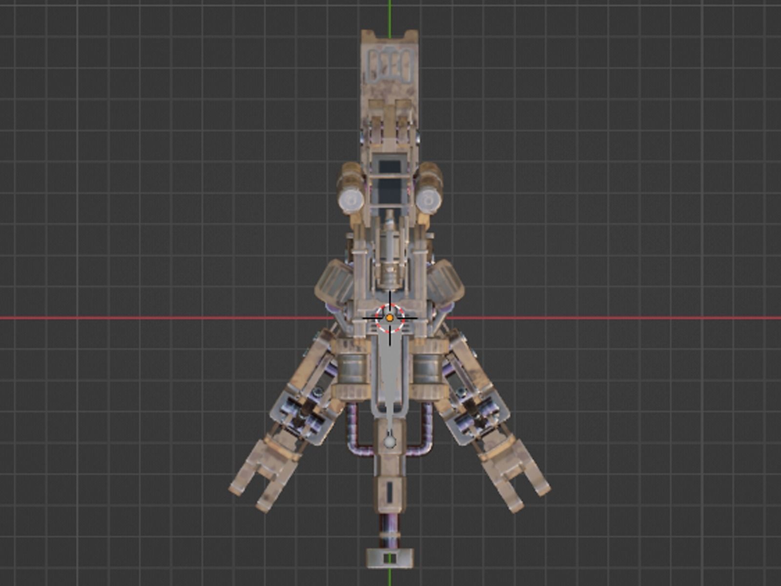 3D model Game ready sentry gun turret Unreal Engine Unity VR / AR / low ...