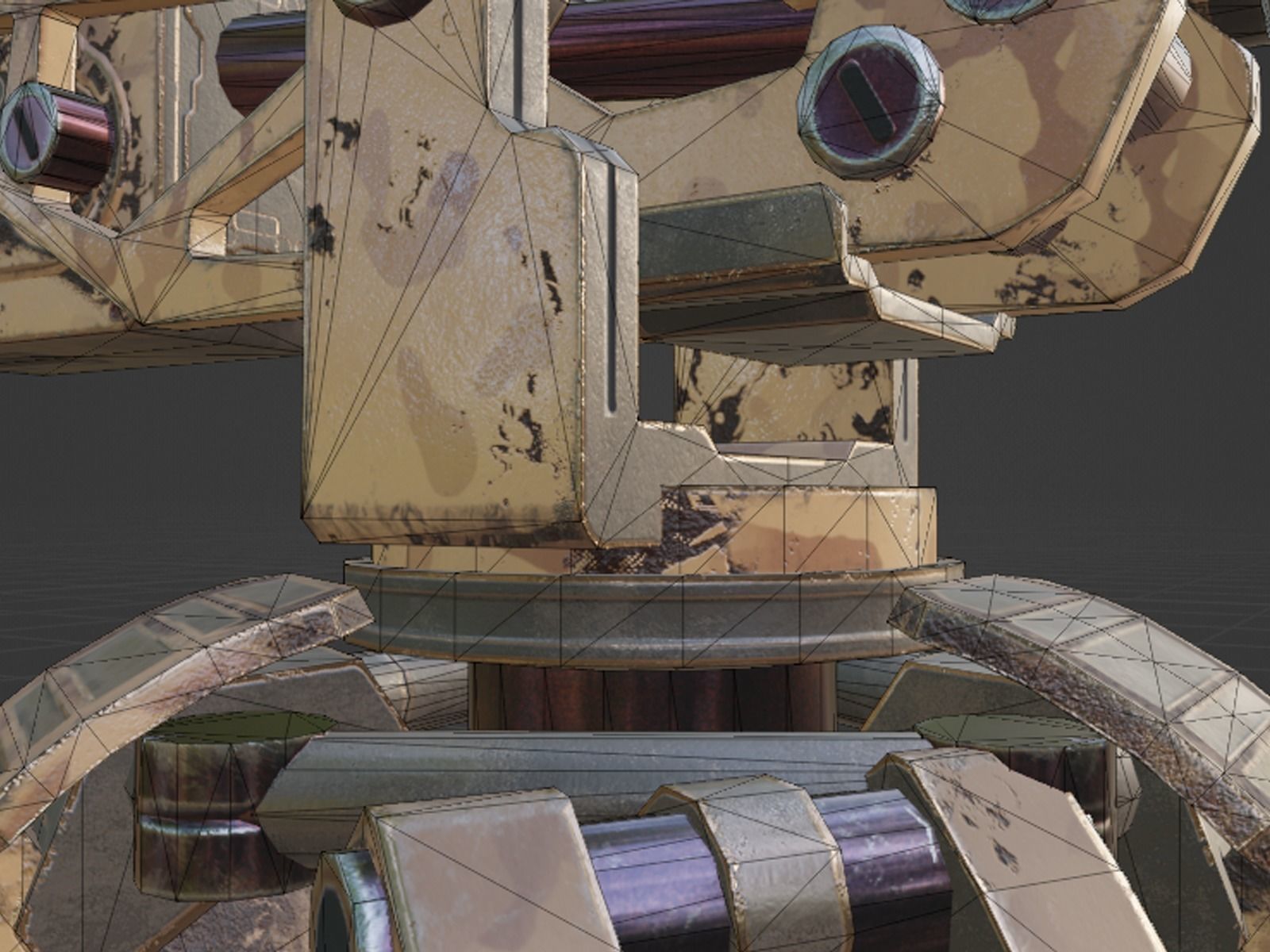 3D model Game ready sentry gun turret Unreal Engine Unity VR / AR / low ...