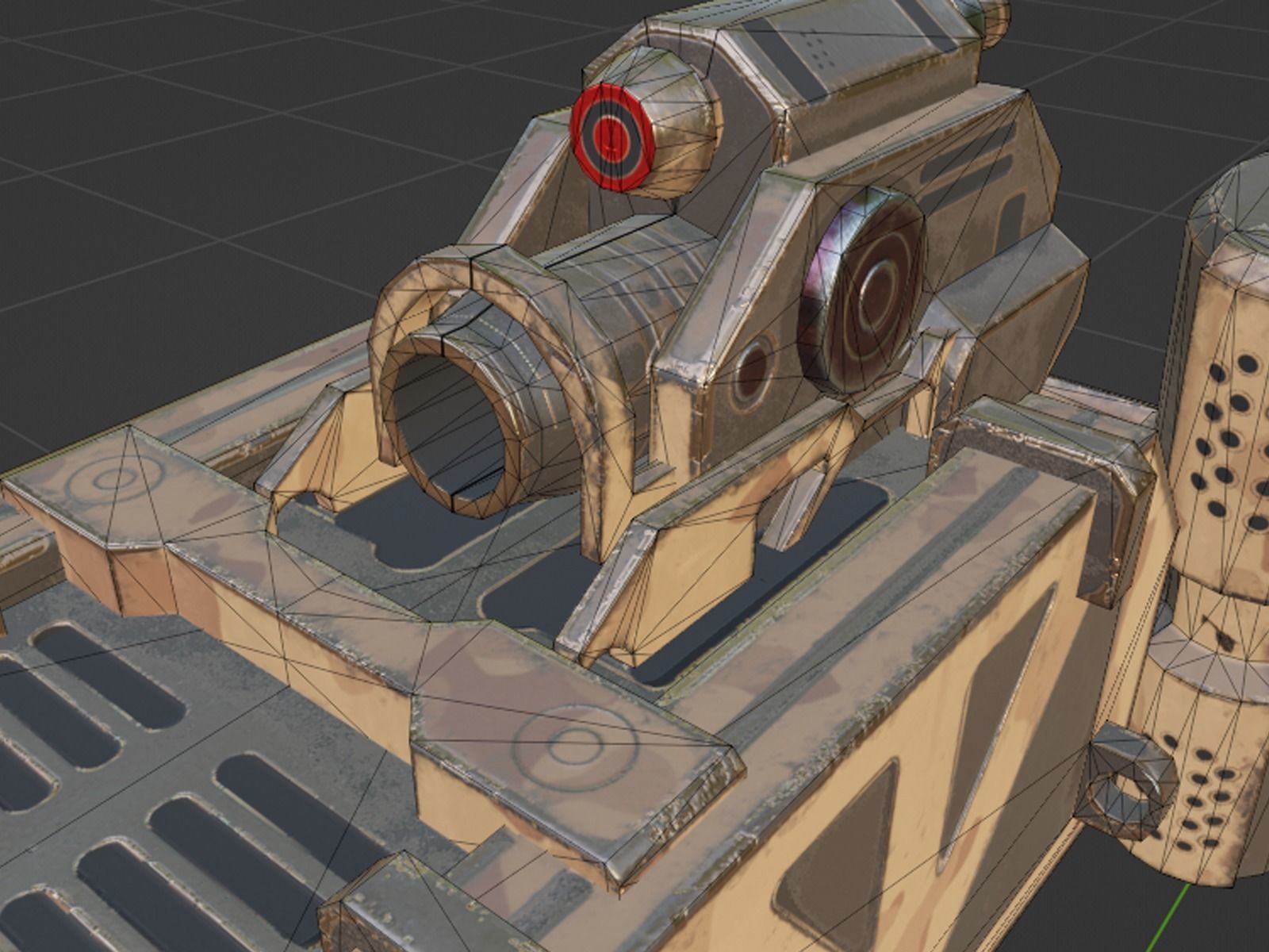 3D model Game ready sentry gun turret Unreal Engine Unity VR / AR / low ...