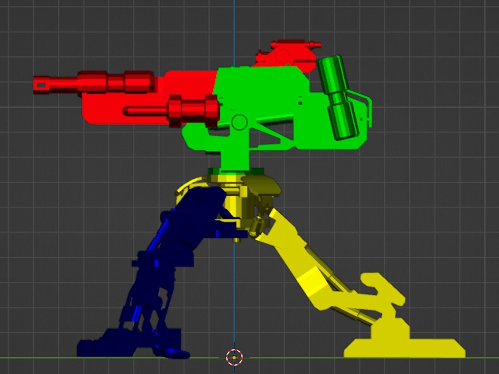 3D model Game ready sentry gun turret Unreal Engine Unity VR / AR / low ...