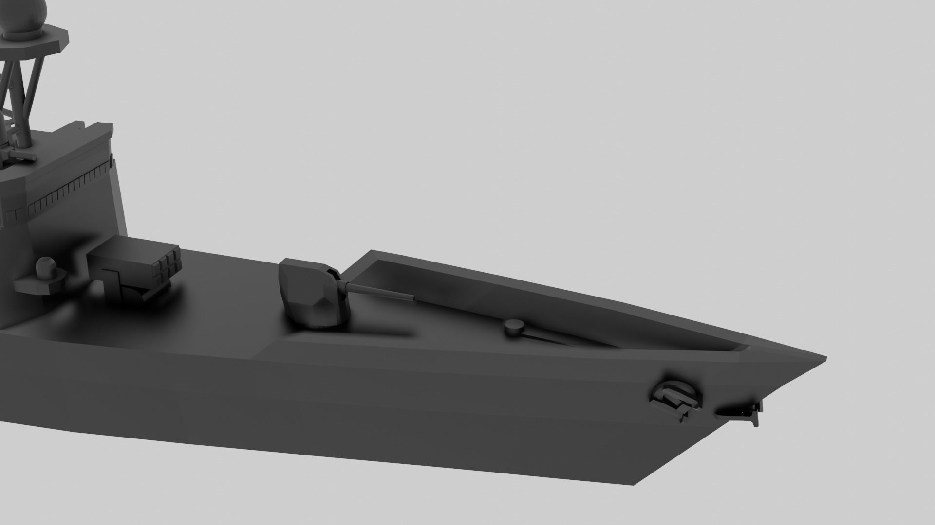 USS Spruance - Model for small scale printing 3D model 3D printable ...