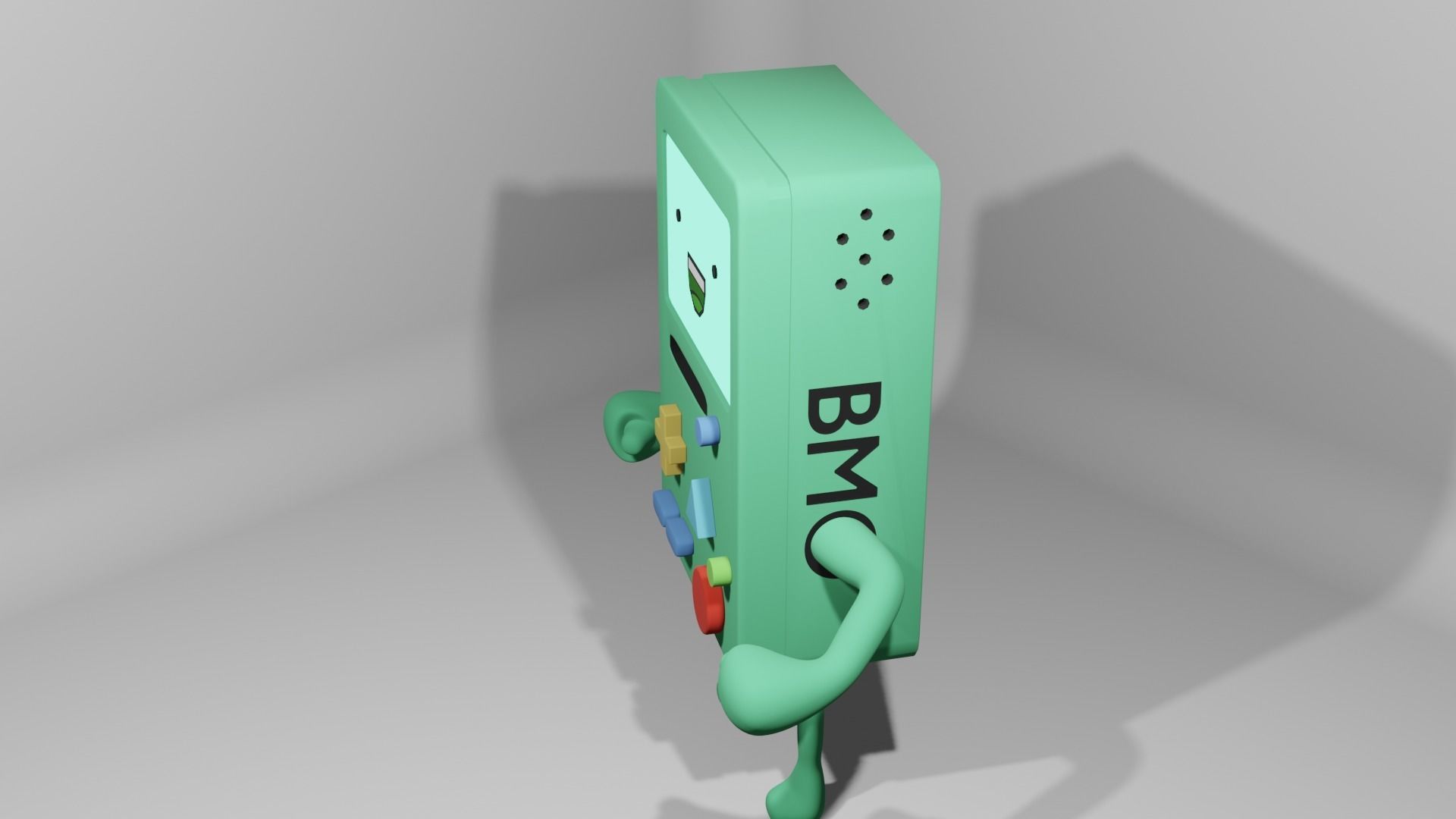 3d Model Bmo From The Cartoon Network Series Adventure Time Vr Ar