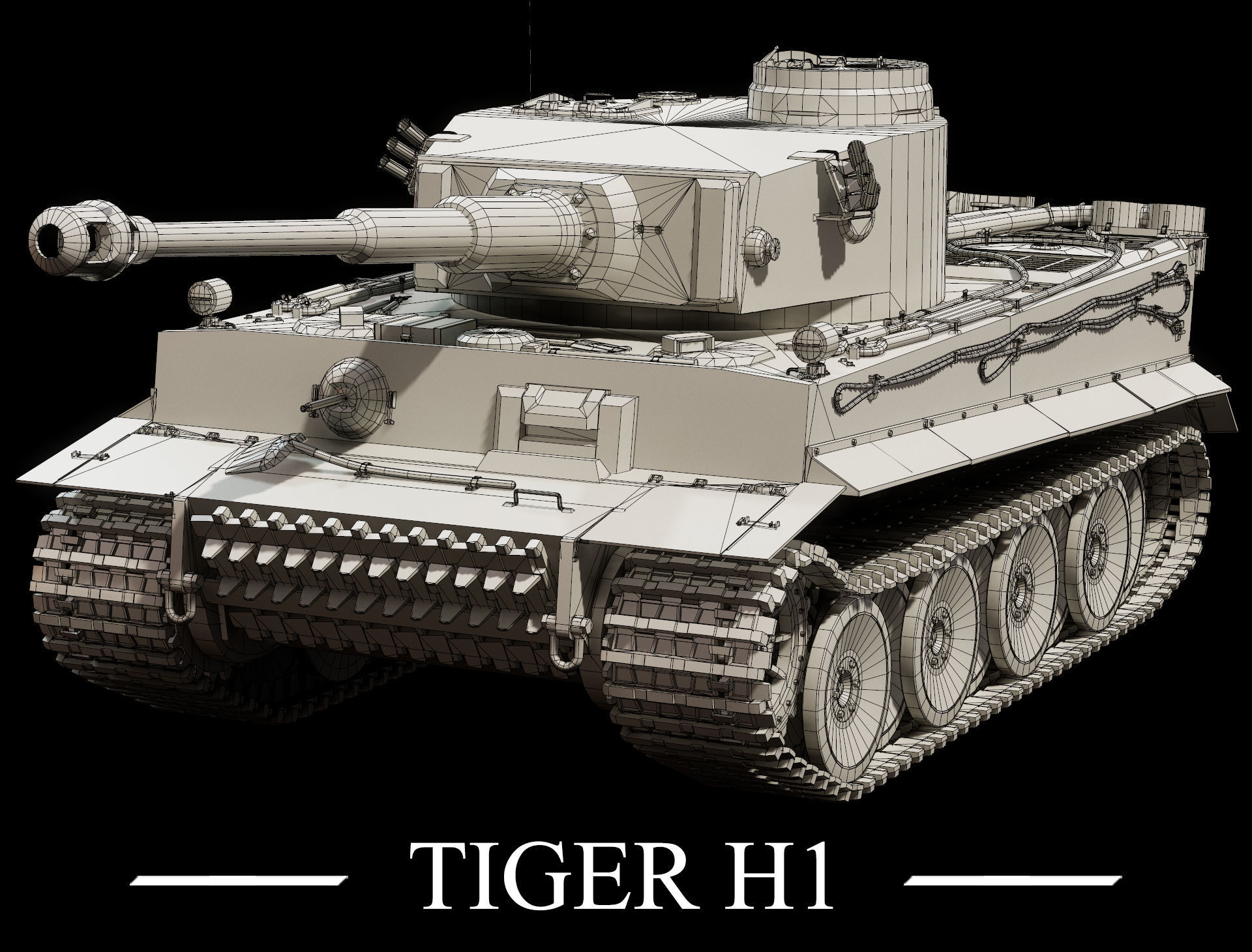 Tiger H1 - Base Mesh 3D model | CGTrader