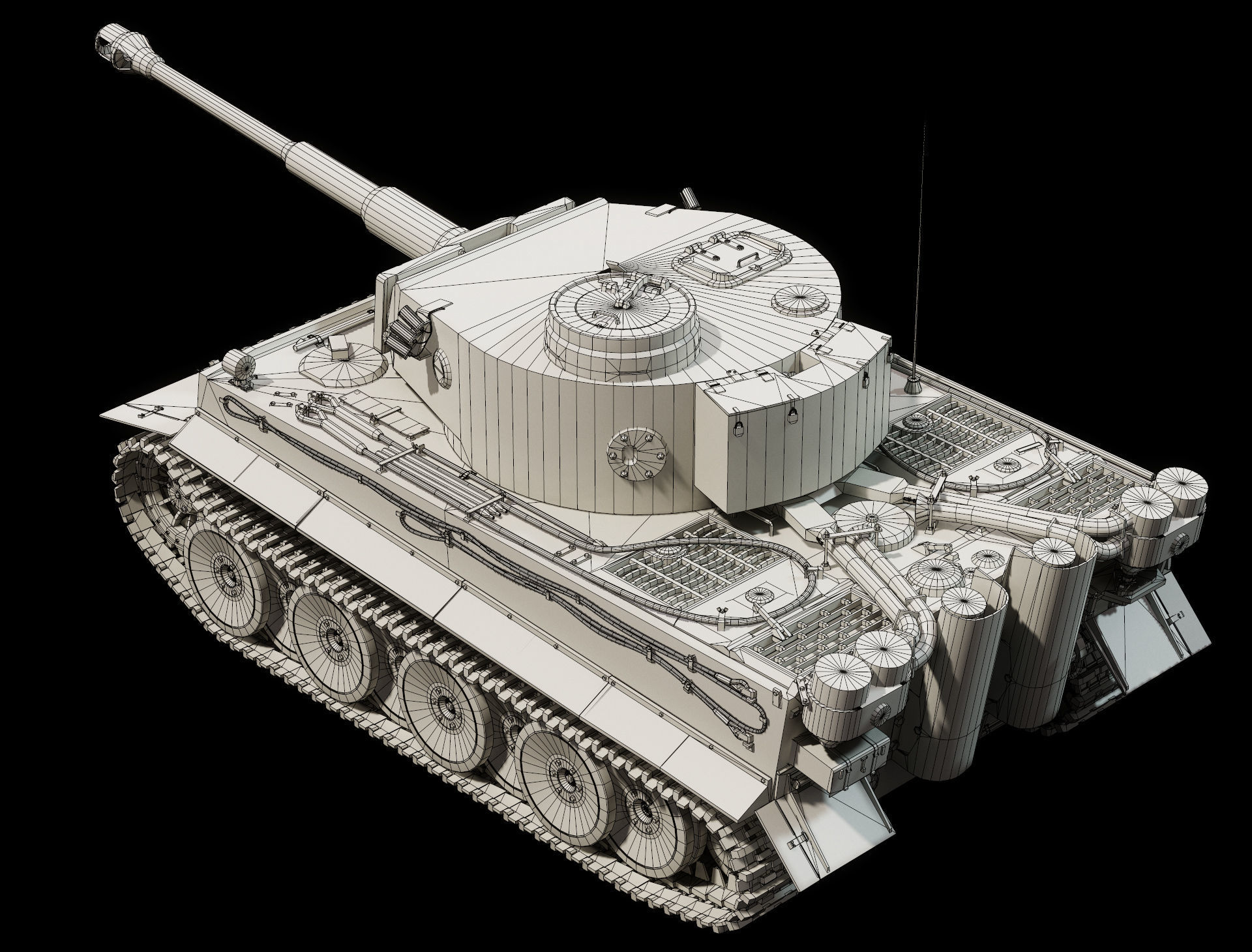 Tiger H1 - Base Mesh 3D model | CGTrader