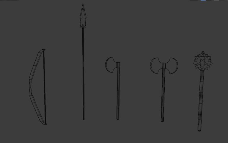Medieval Weapon Pack free VR / AR / low-poly 3D model | CGTrader