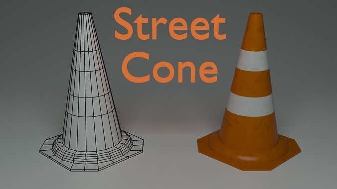 Street Cone free 3D model | CGTrader