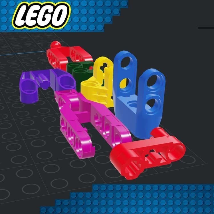 Lego - Beams Half - Special 3D model 3D printable | CGTrader