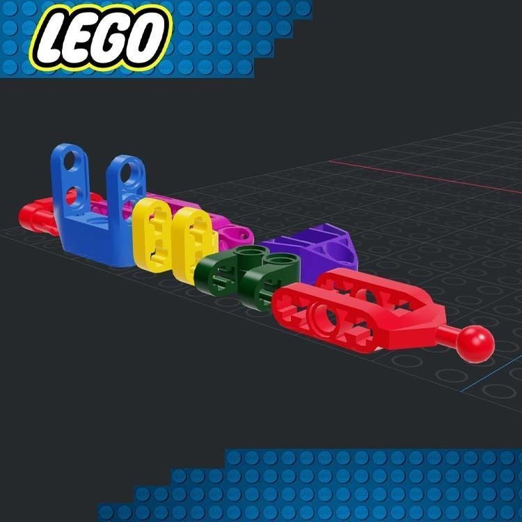 Lego - Beams Half - Special 3D model 3D printable | CGTrader