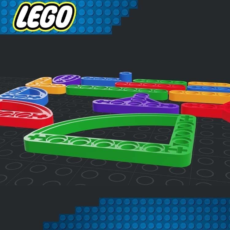 Lego - Beams Half 3D model 3D printable | CGTrader