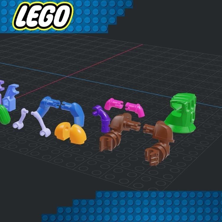 Lego - Minifigures Arms 3D model 3D printable | CGTrader