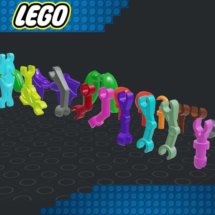 Lego - Minifigures Arms 3D model 3D printable | CGTrader