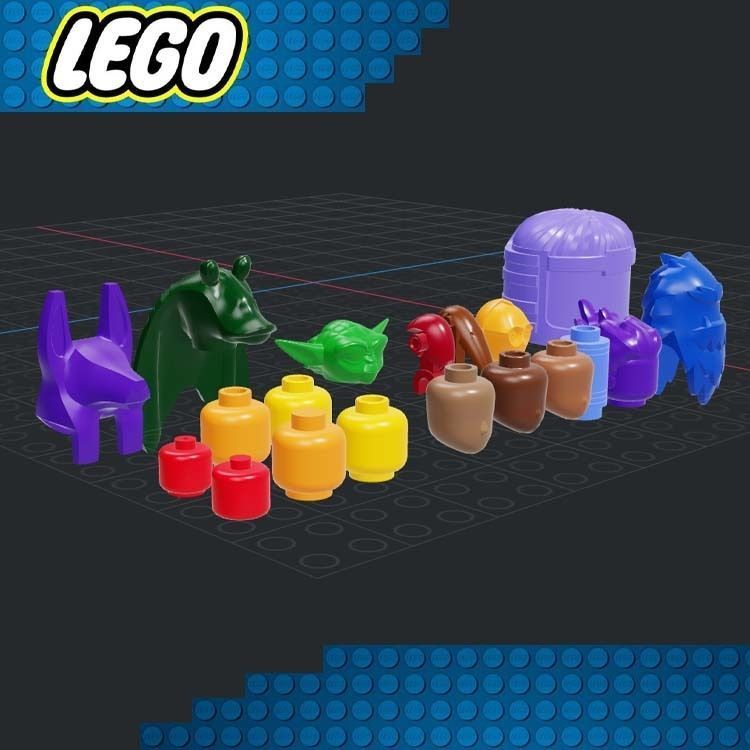 Lego - Minifigures Head 3D model 3D printable | CGTrader