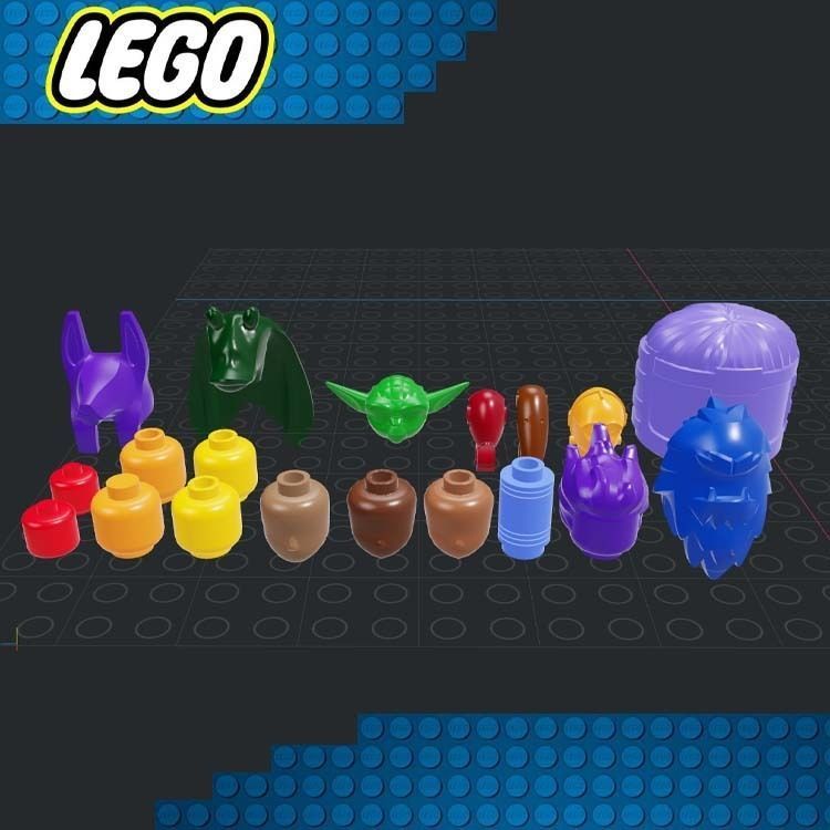 Lego - Minifigures Head 3D model 3D printable | CGTrader