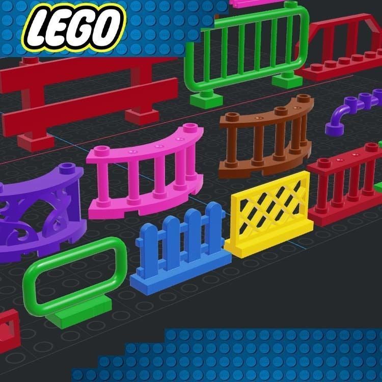 Lego - Fances Ladders 3D model 3D printable | CGTrader