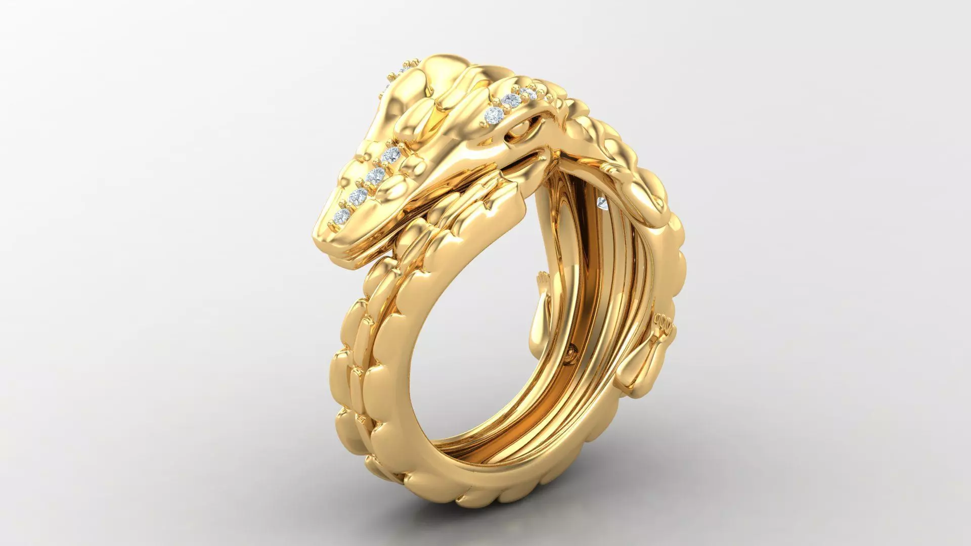 Diamond Man Ring Cad MR 170 3D model 3D printable | CGTrader