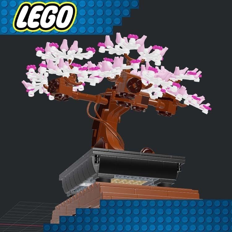 Lego - Mini Bonsai Sakura 3D model 3D printable | CGTrader