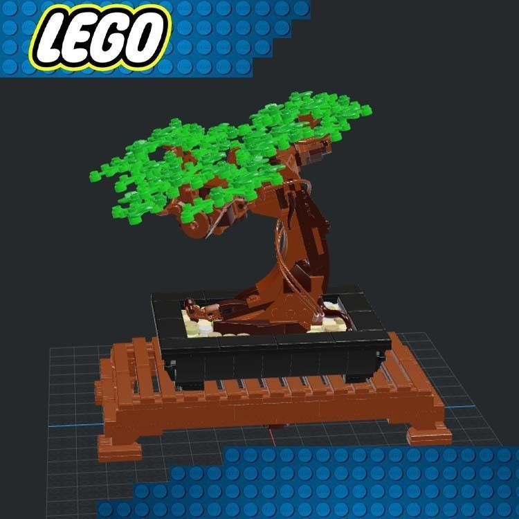 Lego - Bonsai Tree 3D model 3D printable | CGTrader