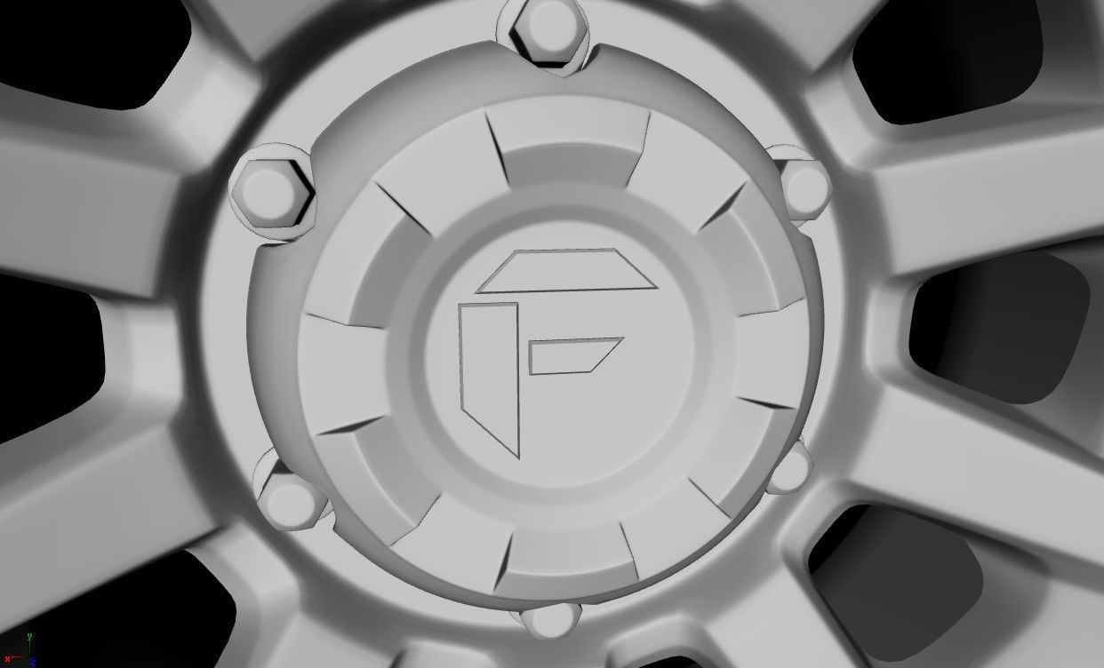 3D model Wheel Fuel Off Road COVERT Model D694 VR / AR / low-poly ...