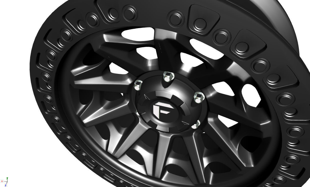 3D model Wheel Fuel Off Road COVERT Model D694 VR / AR / low-poly ...