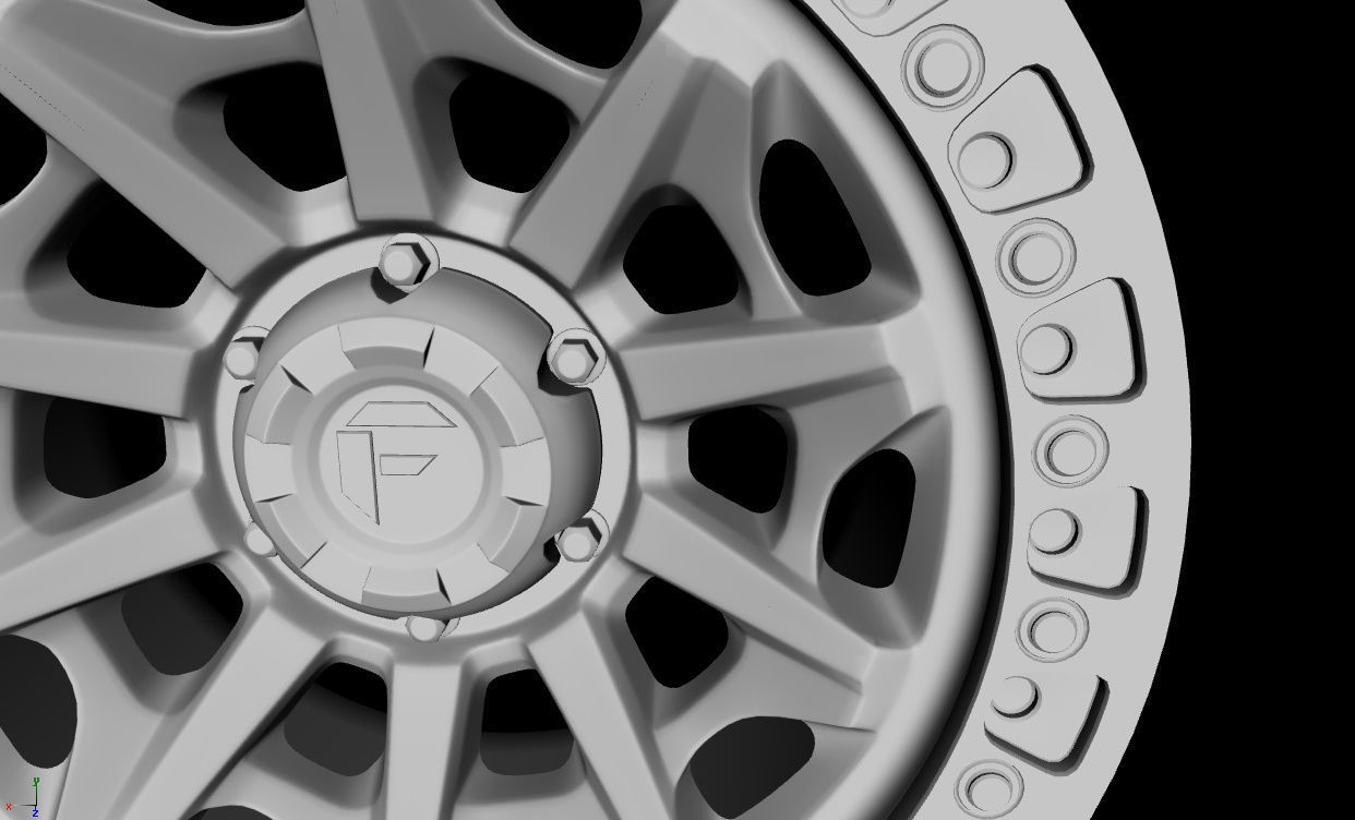 3D model Wheel Fuel Off Road COVERT Model D694 VR / AR / low-poly ...