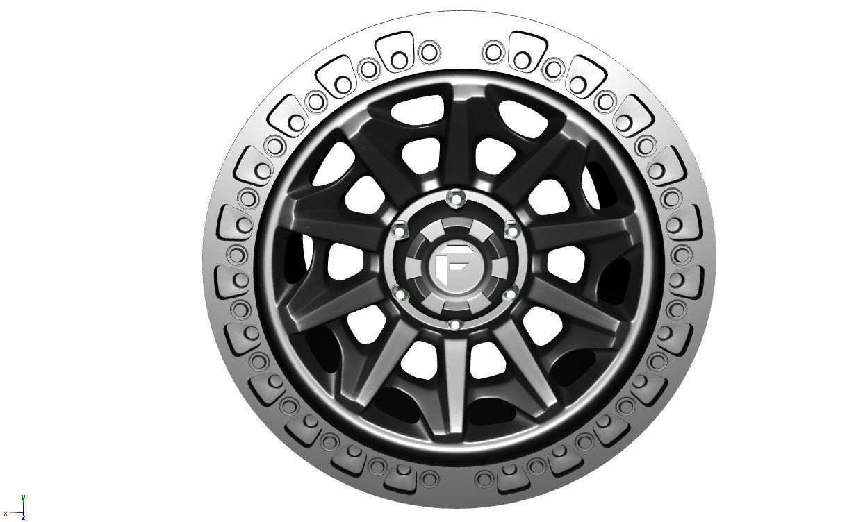 3D model Wheel Fuel Off Road COVERT Model D694 VR / AR / low-poly ...