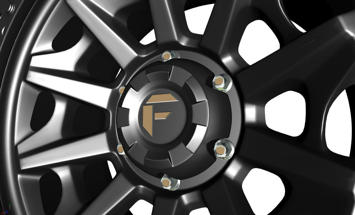 3D model Wheel Fuel Off Road COVERT Model D694 VR / AR / low-poly ...