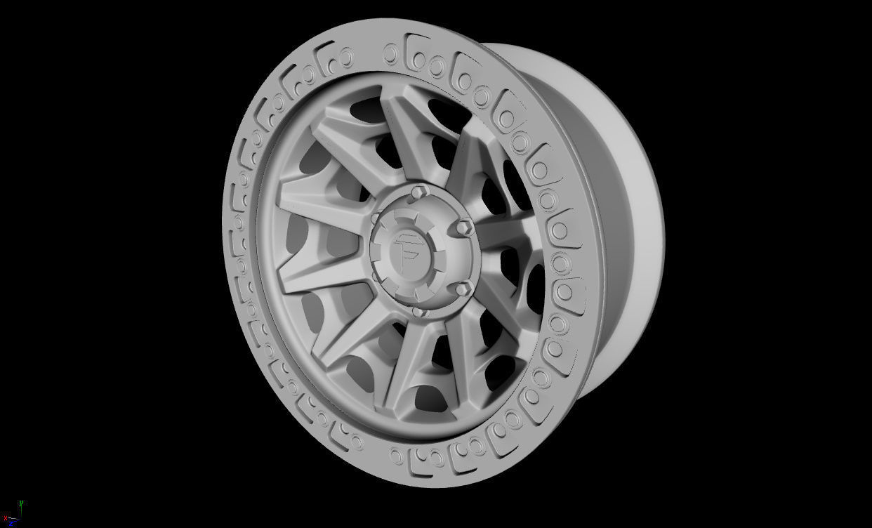 3D model Wheel Fuel Off Road COVERT Model D694 VR / AR / low-poly ...