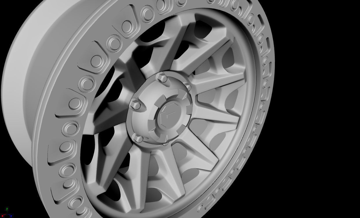 3D model Wheel Fuel Off Road COVERT Model D694 VR / AR / low-poly ...
