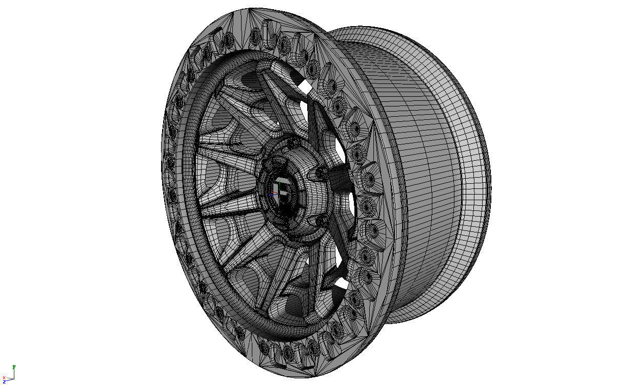 3D model Wheel Fuel Off Road COVERT Model D694 VR / AR / low-poly ...