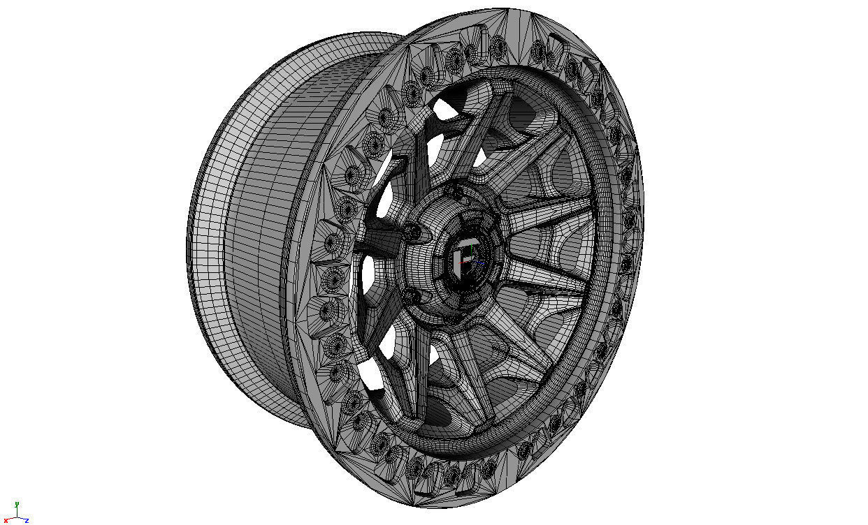 3D model Wheel Fuel Off Road COVERT Model D694 VR / AR / low-poly ...