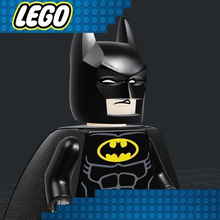 Lego - Batman 3D model 3D printable | CGTrader