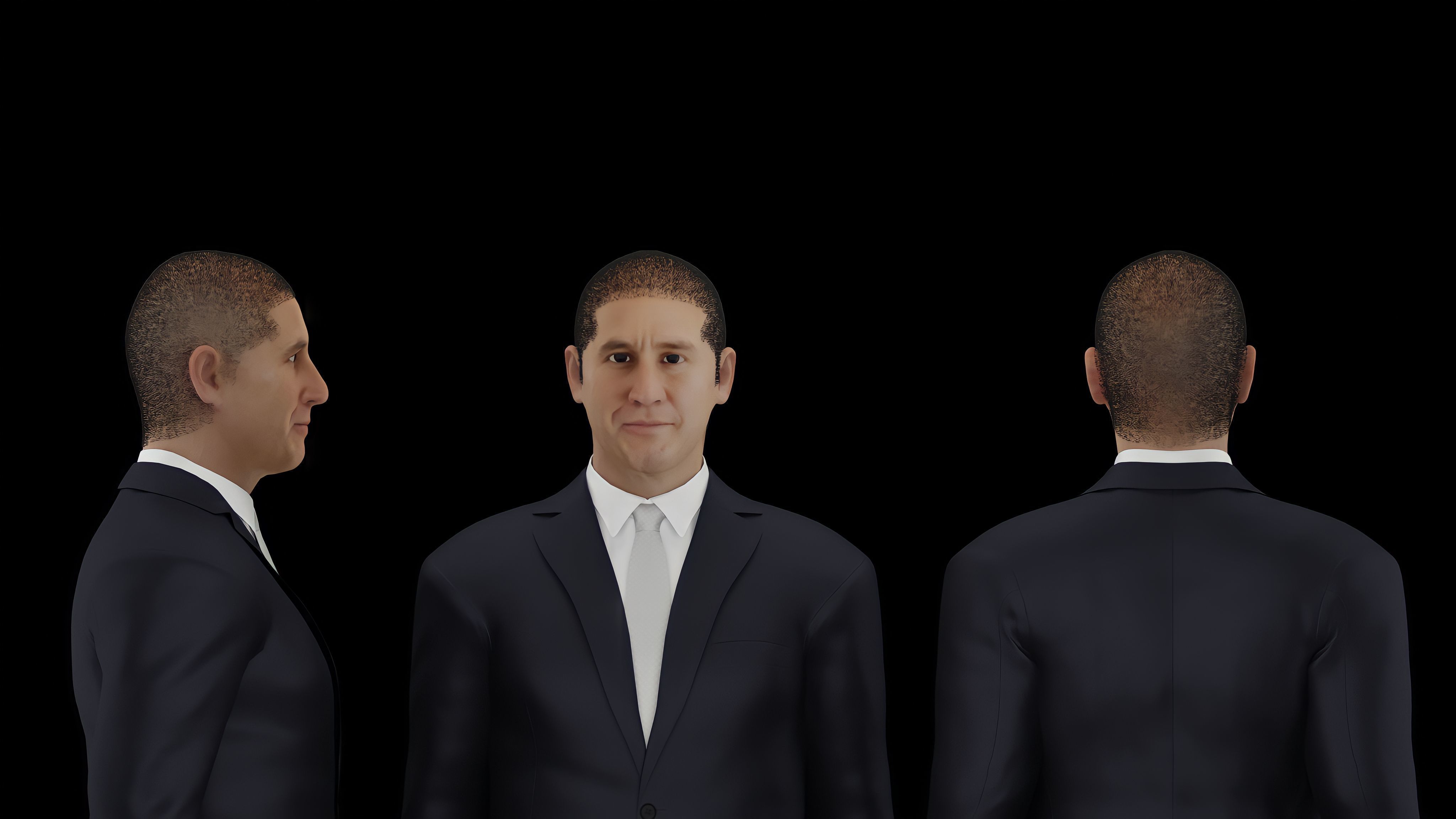 REALISTIC MEN HALF BODY free 3D model | CGTrader