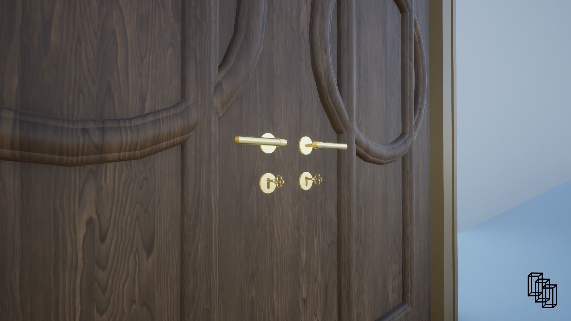 Custom Door 3D model | CGTrader