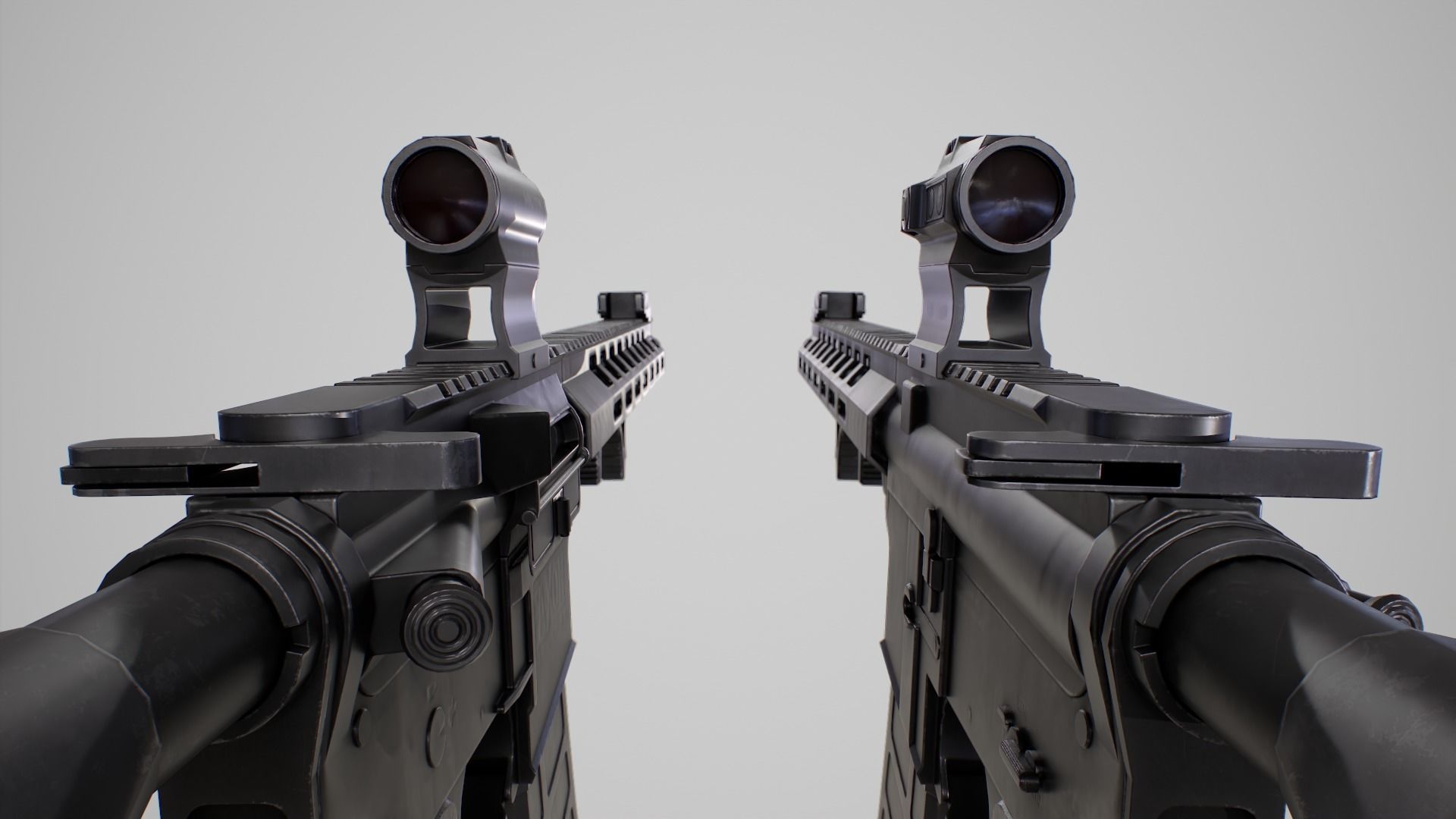 3D model AR-15 Rifle VR / AR / low-poly | CGTrader