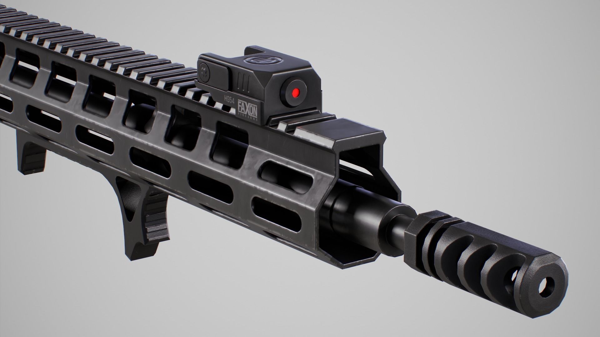 3D model AR-15 Rifle VR / AR / low-poly | CGTrader