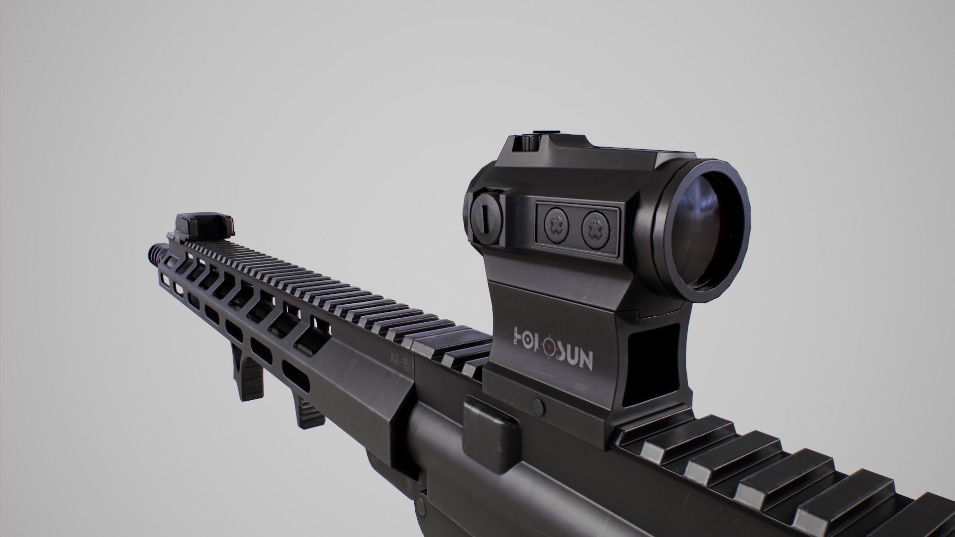 3D model AR-15 Rifle VR / AR / low-poly | CGTrader