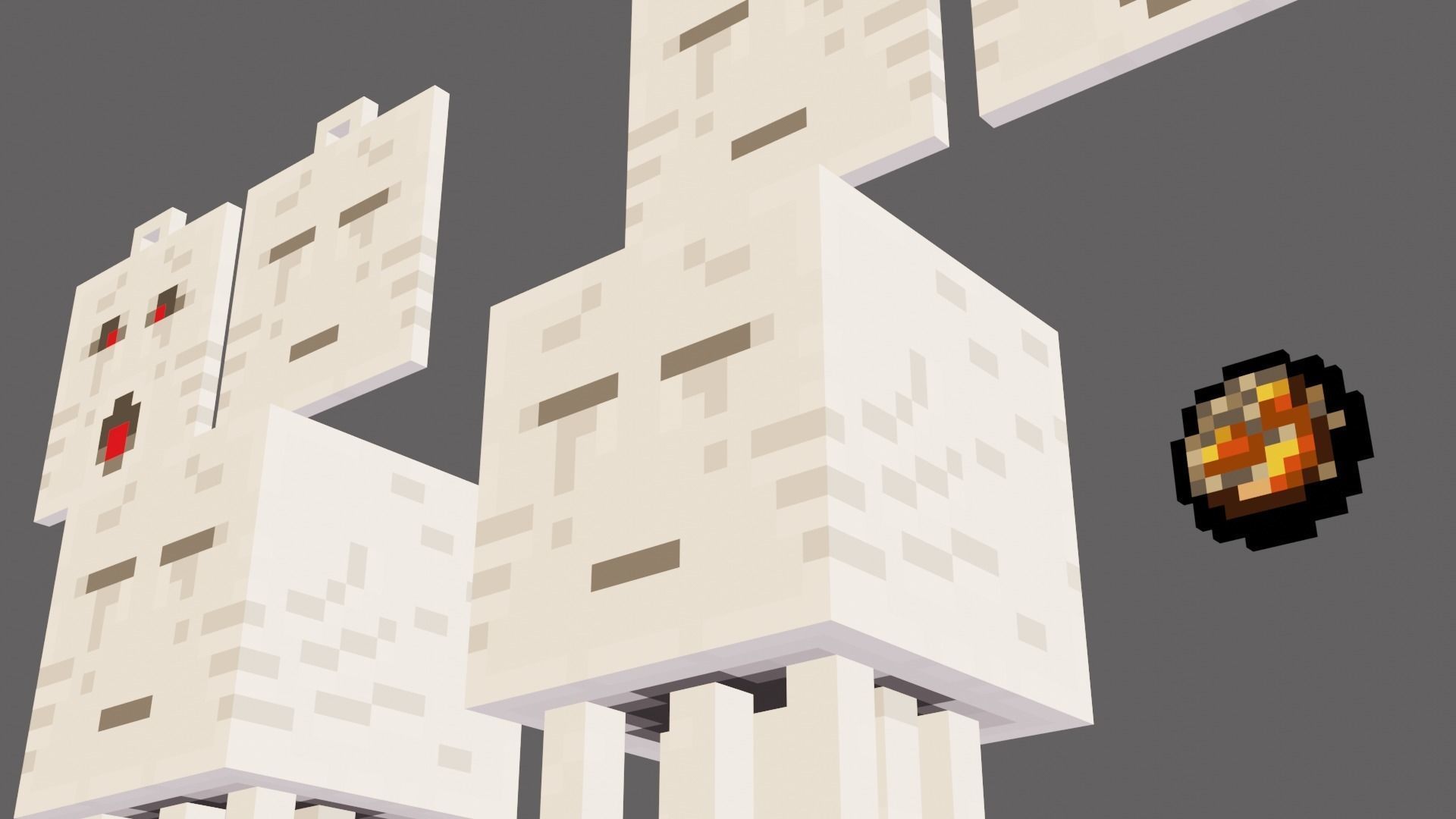 3D model Minecraft Ghast 3D Model Ready for Games Renders 3D-Prints VR ...