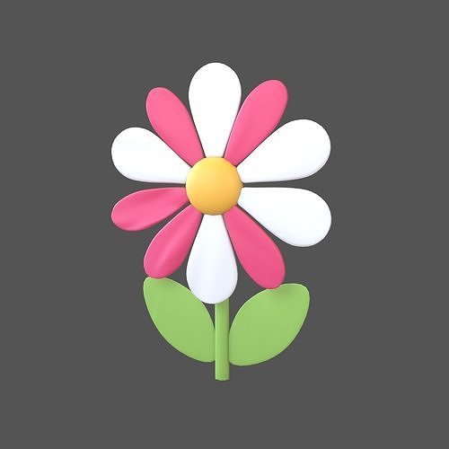 3D model Flower v4 003 VR / AR / low-poly | CGTrader