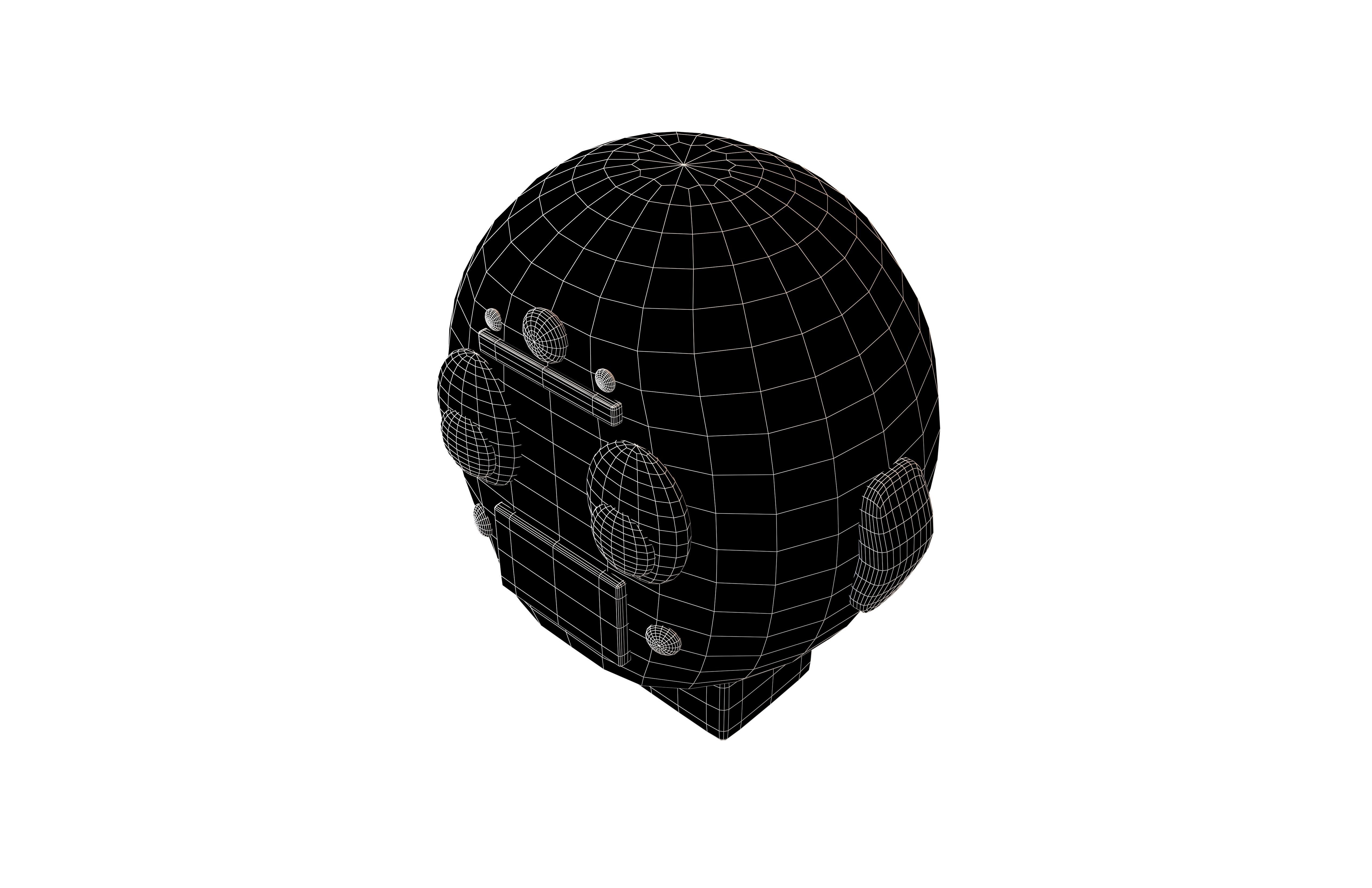 3D model Robot Head Icon v1 001 VR / AR / low-poly | CGTrader