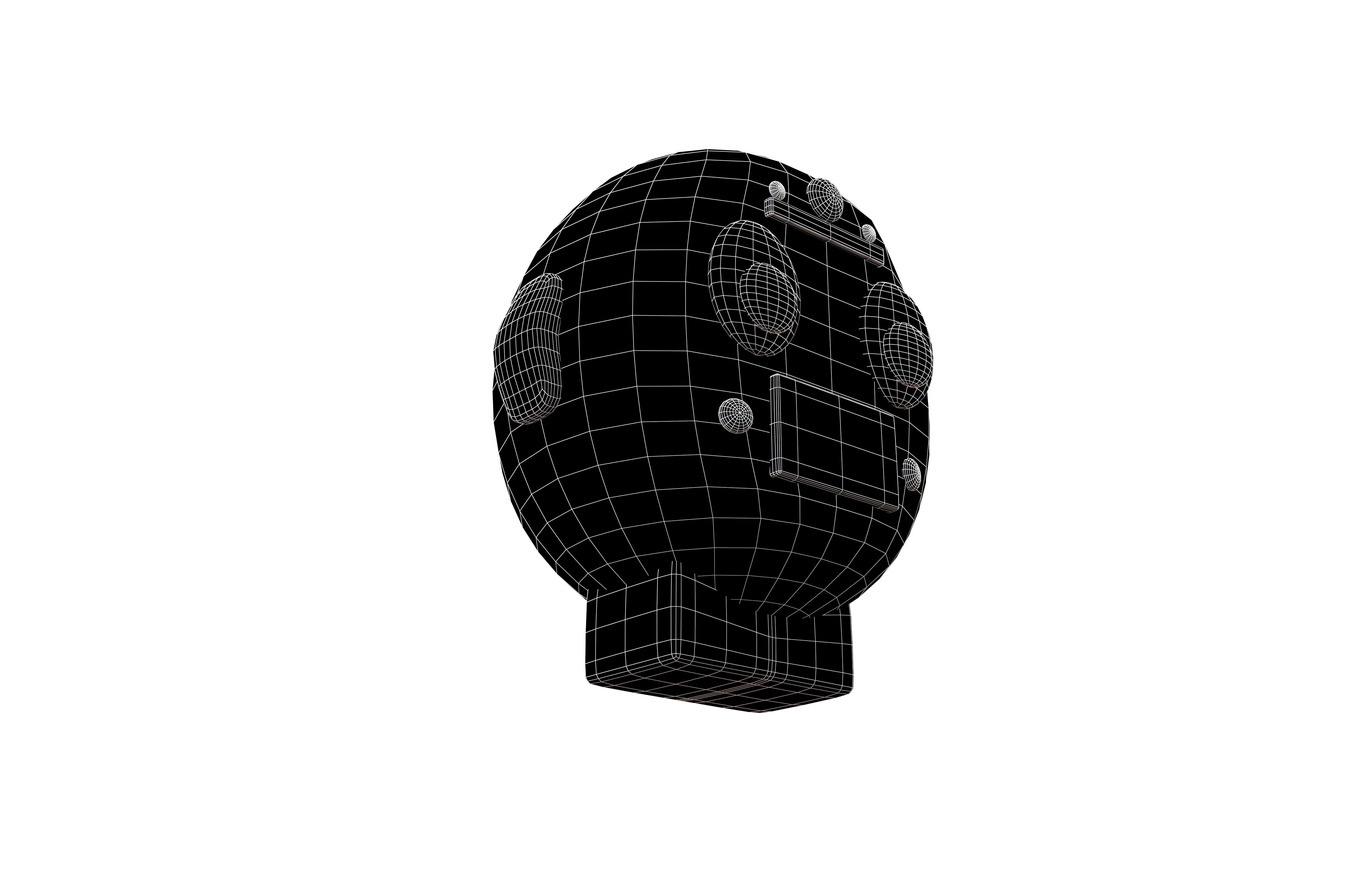 3D model Robot Head Icon v1 003 VR / AR / low-poly | CGTrader