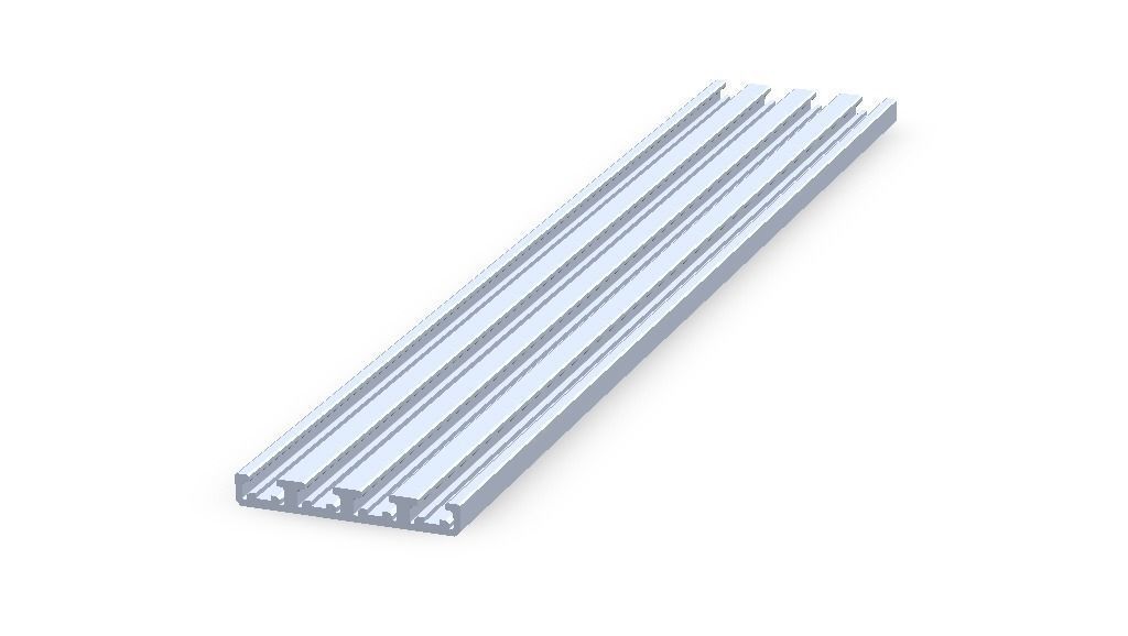 3D model Aluminum Extruded Linear Guide Rail for Jigs VR / AR / low ...