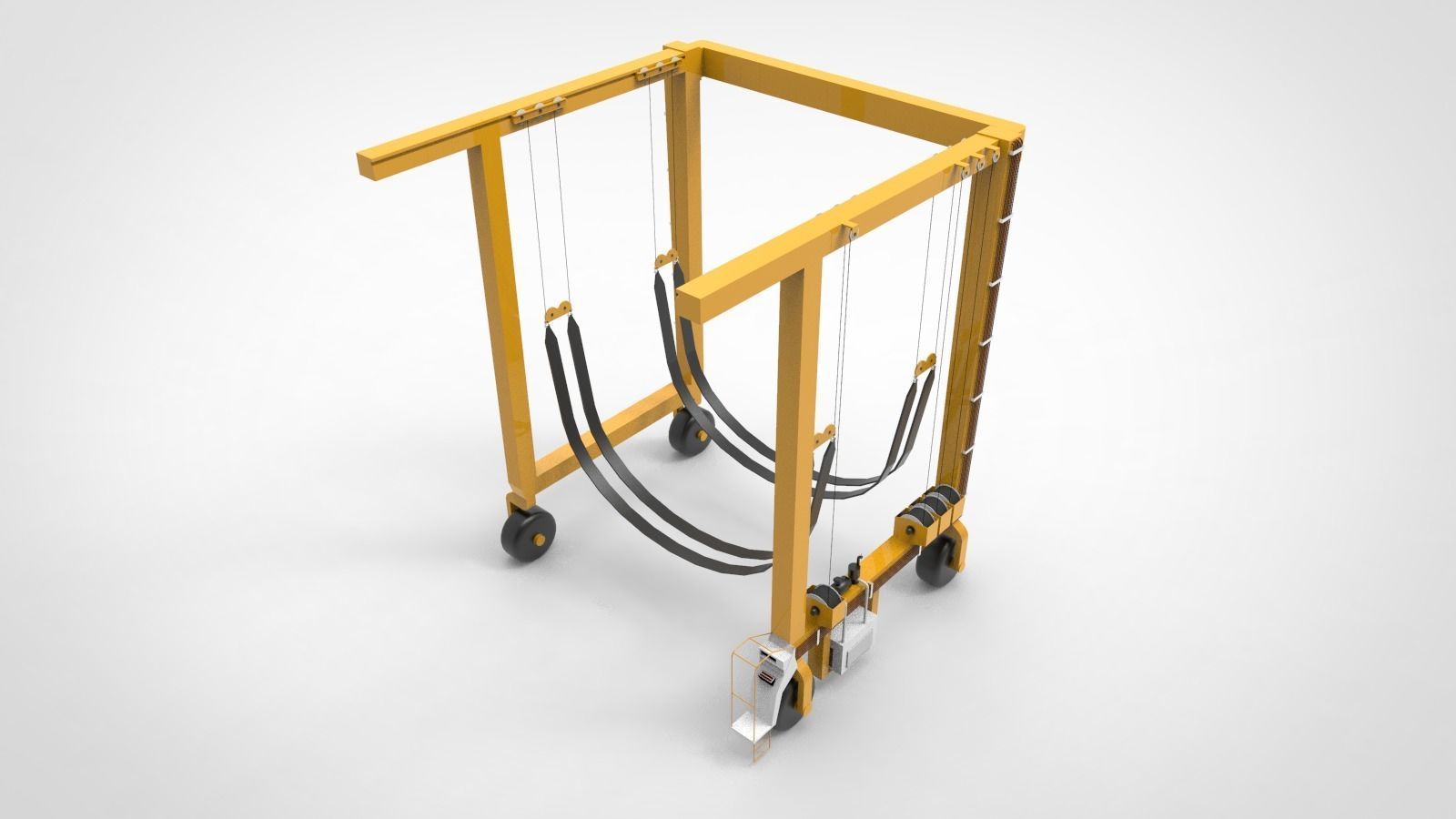 Boat lifting crane 3D model | CGTrader