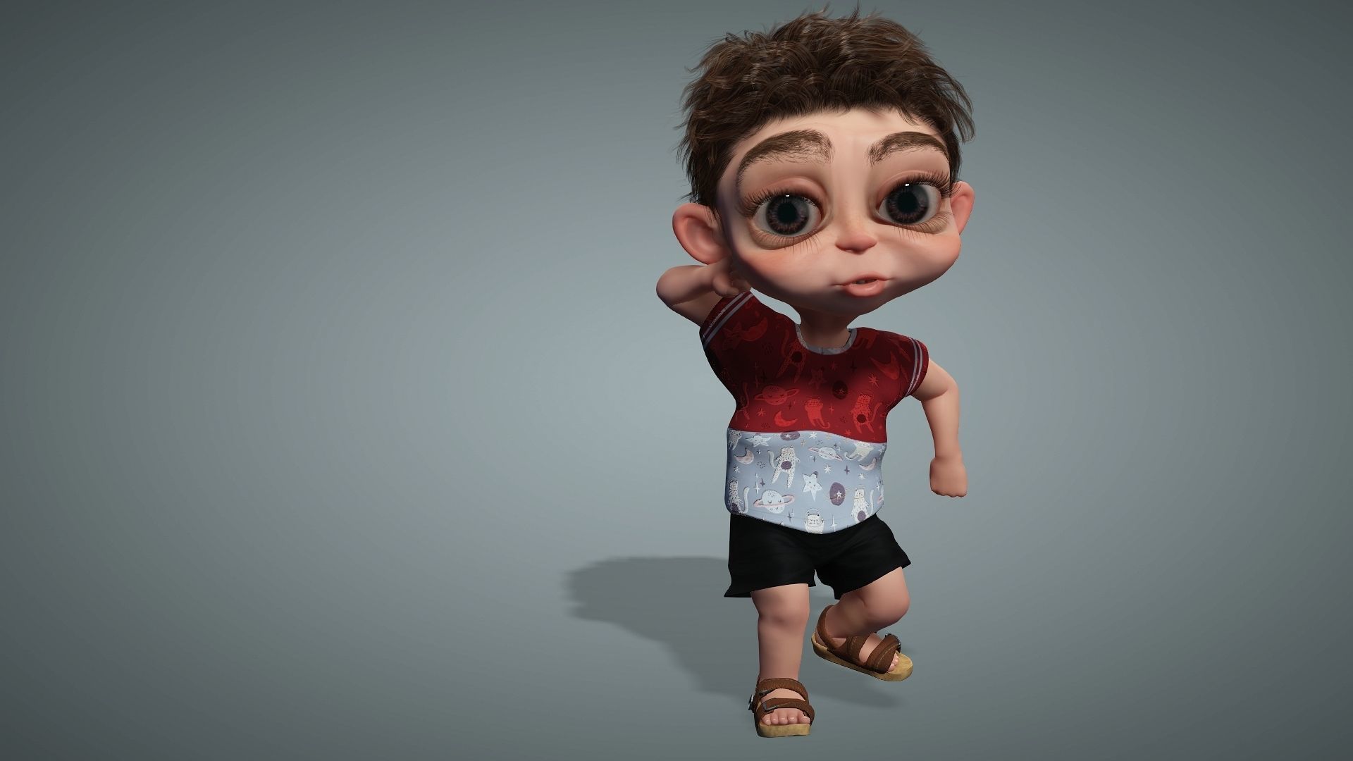 Gogo BOY High quality character full Rigged and Animated 3D model ...
