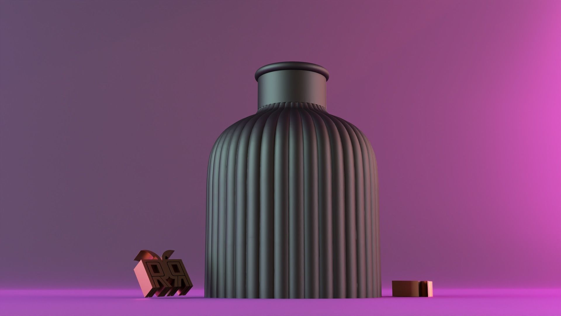 Grooved vase 3D model 3D printable | CGTrader