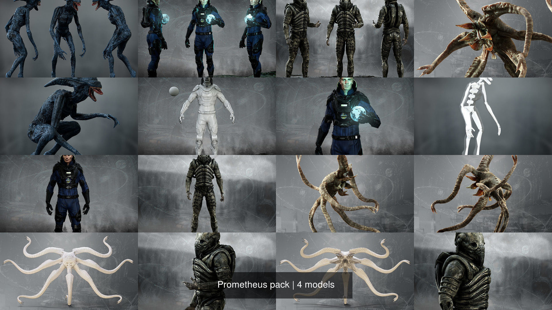 3D Model Collection Prometheus pack VR / AR / low-poly | CGTrader