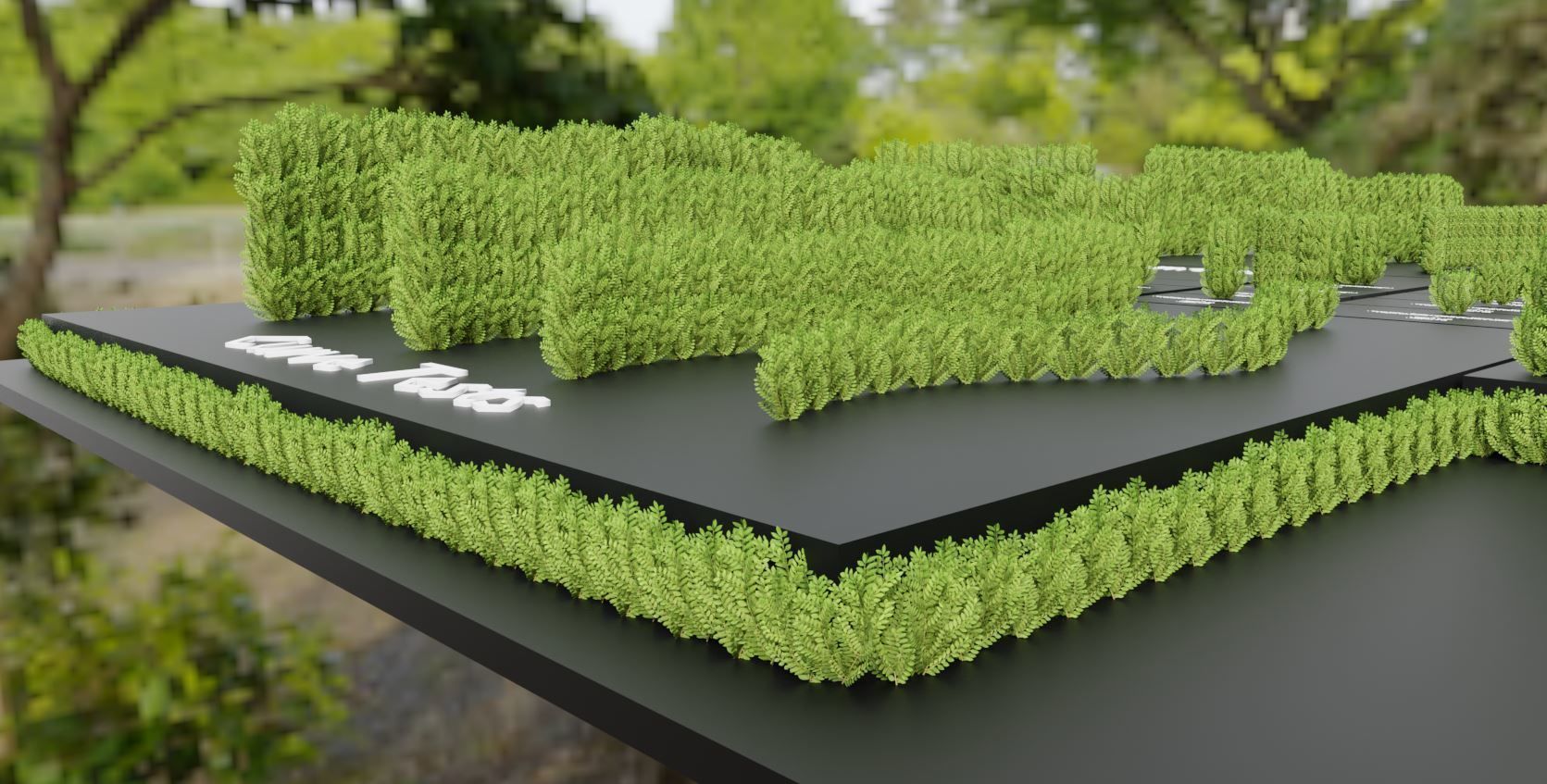 3D model Cherry Laurel Hedge Package VR / AR / low-poly | CGTrader